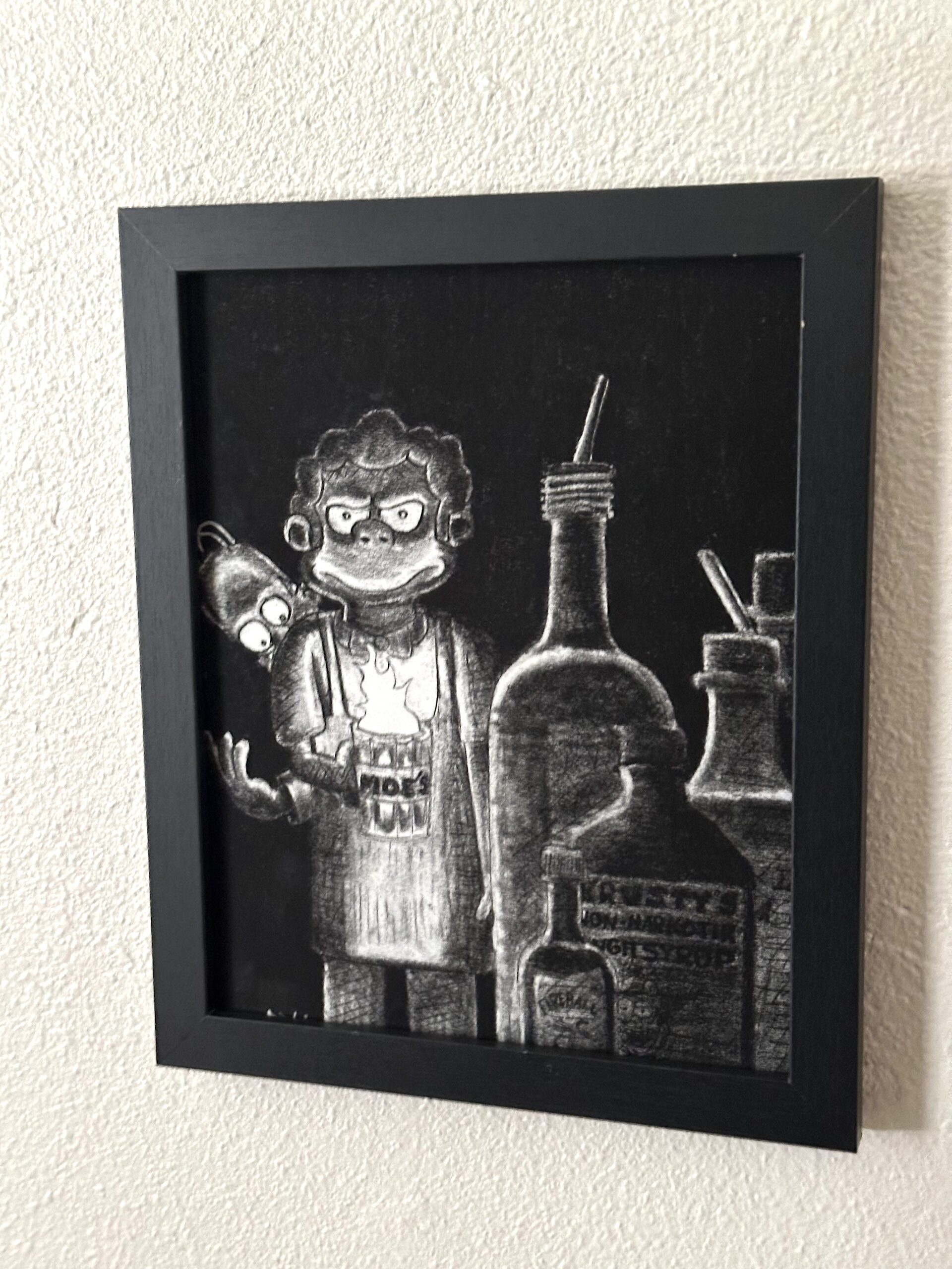 Flaming Moe Simpsons Print/Poster - Grackle Studio